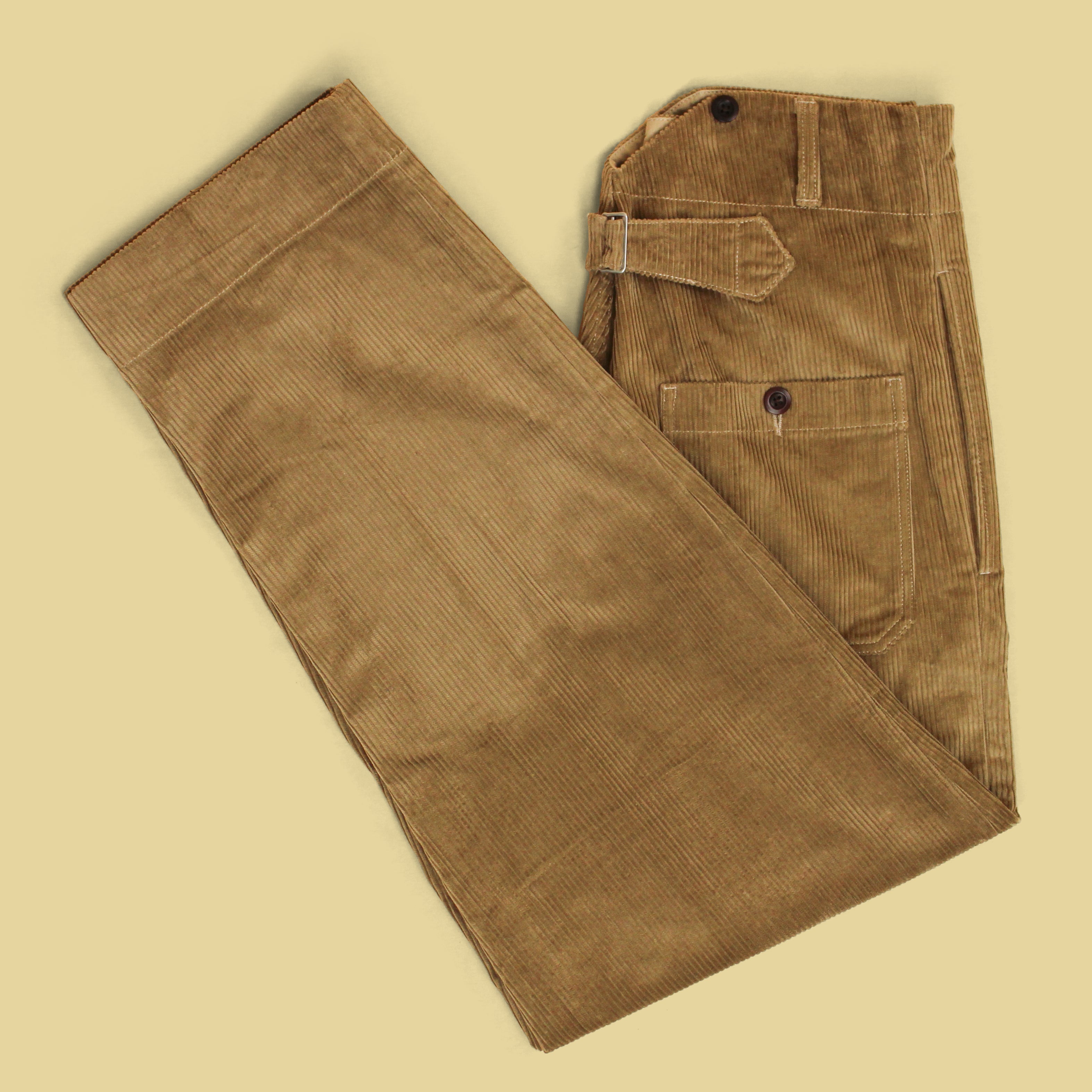 Nigel Cabourn Wide-Wale Corduroy Cotton Buckleback Farm Pant – Stylebidder